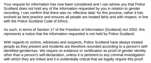 Police Scotland - For Women Scotland