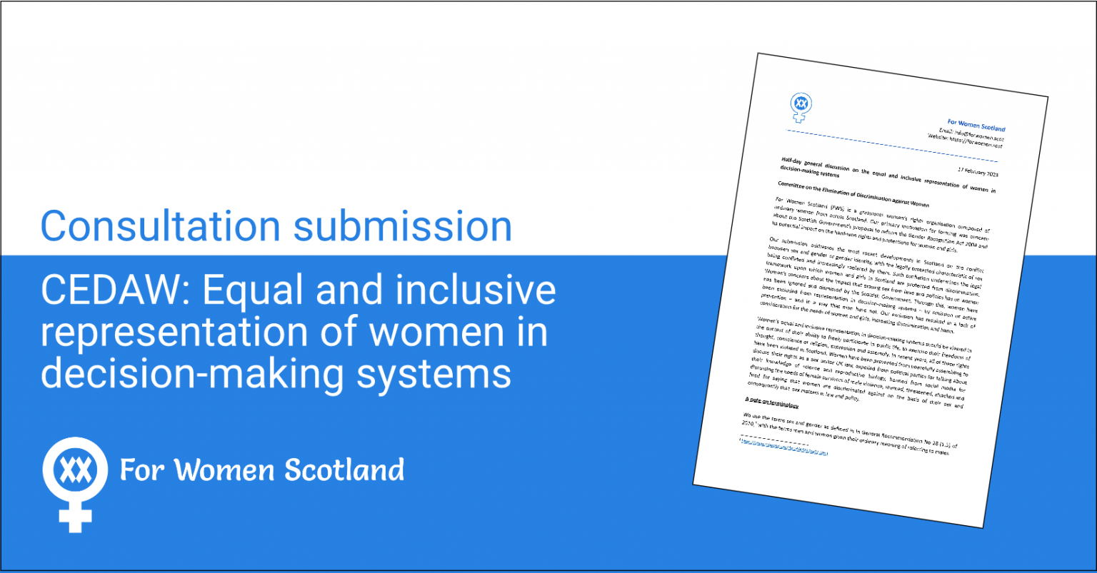 CEDAW: Equal and inclusive representation of women in decision-making ...
