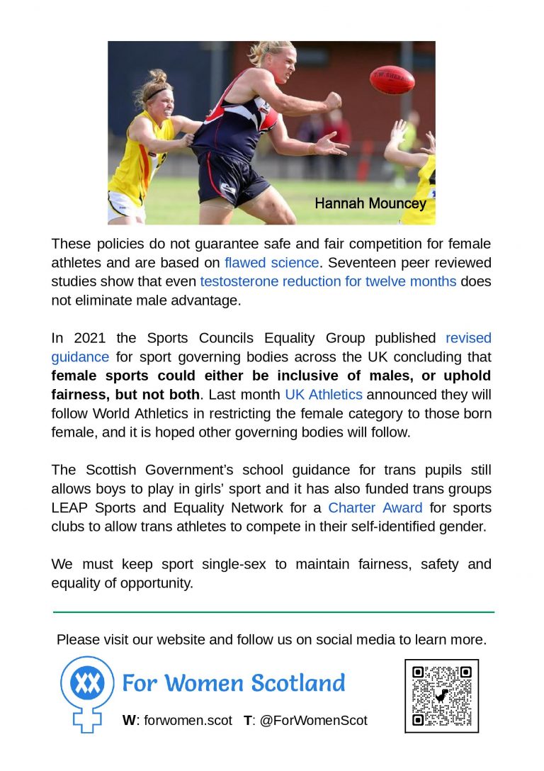 Leaflets - For Women Scotland