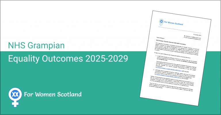 NHS Grampian: Equality Outcomes 2025-2029 - For Women Scotland